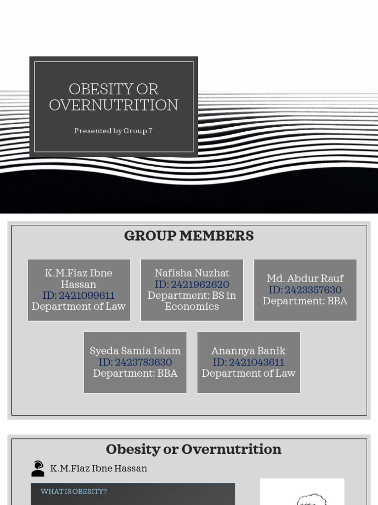 Obesity or Overnutrition Agm | PDF | Obesity | Malnutrition