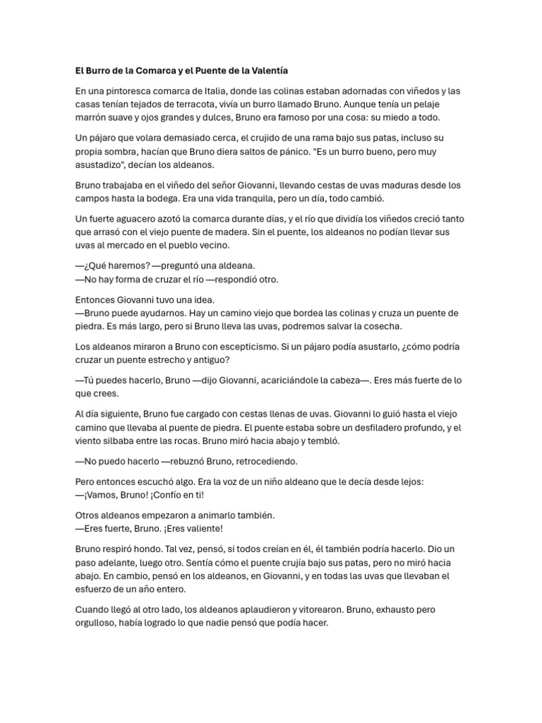 Bruno: El Burro Valiente de Italia | PDF