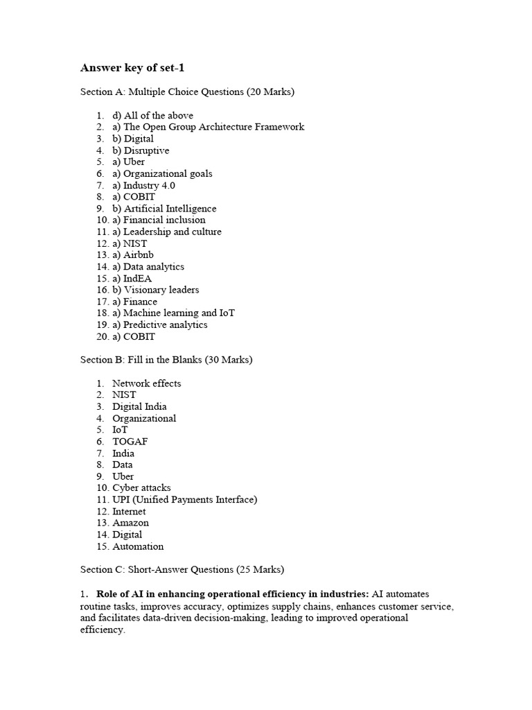 Answer Key Of Set1 Qp Pdf Analytics Computer Security