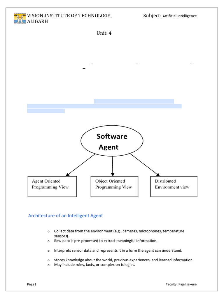 Artificial Intelligence Unit 4 | PDF | Artificial Intelligence | Intelligence (AI) & Semantics
