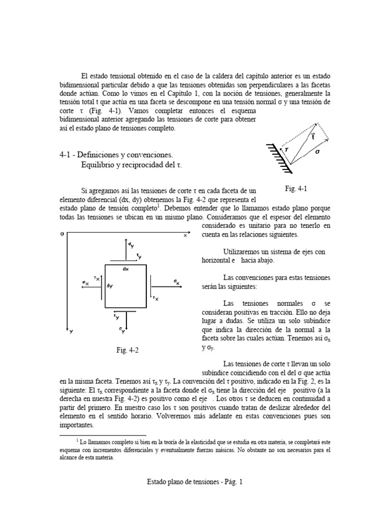 Estado plano de tensiones | PDF | Estrés (Mecánica) | Ángulo