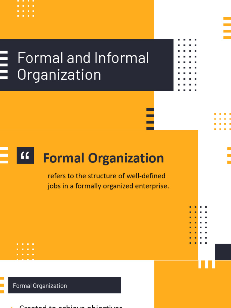 Chp2 Formal and Informal Organization | PDF