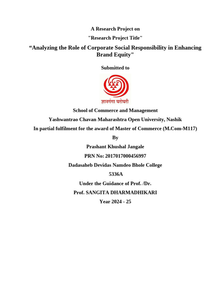 CSR and Brand Equity | PDF | Corporate Social Responsibility | Brand