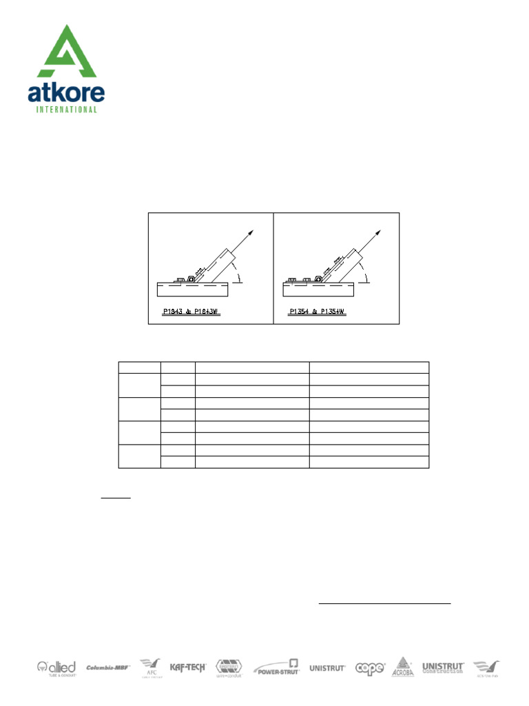 P1354 P1354W P1843 P1843W Tension Load | PDF