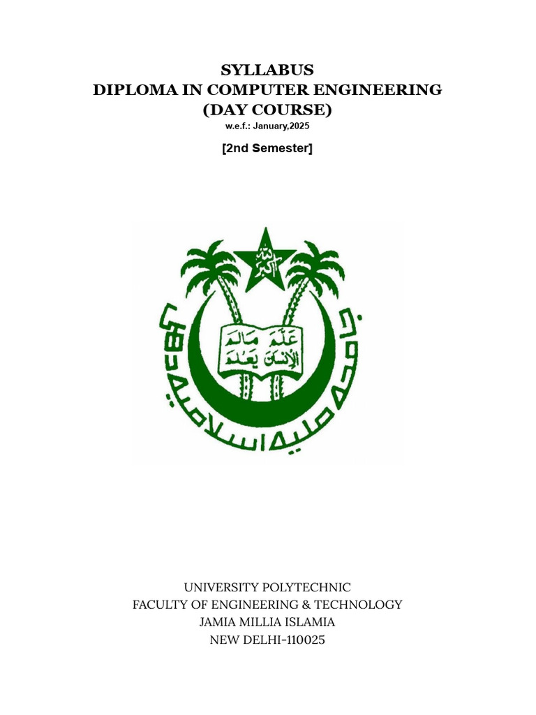 Diploma in Computer Engineering Syllabus | PDF | Bipolar Junction ...