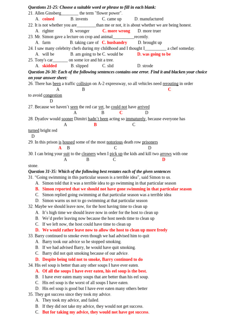 MOCK TEST 2-3C | PDF