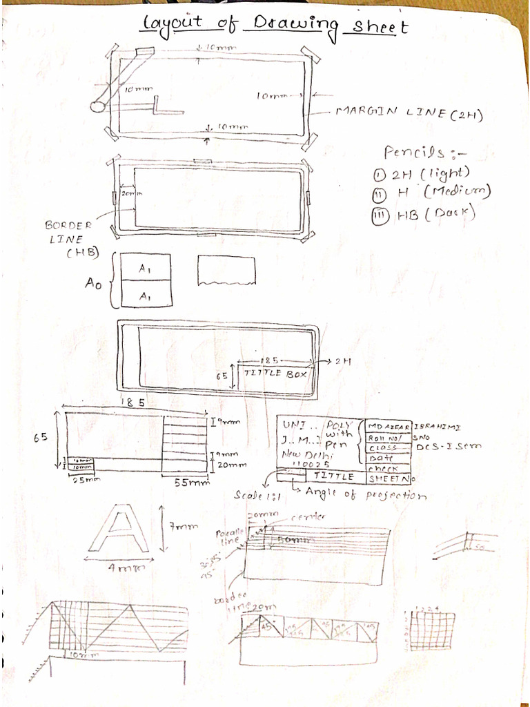 Engineering Drawing Notebook-1 | PDF