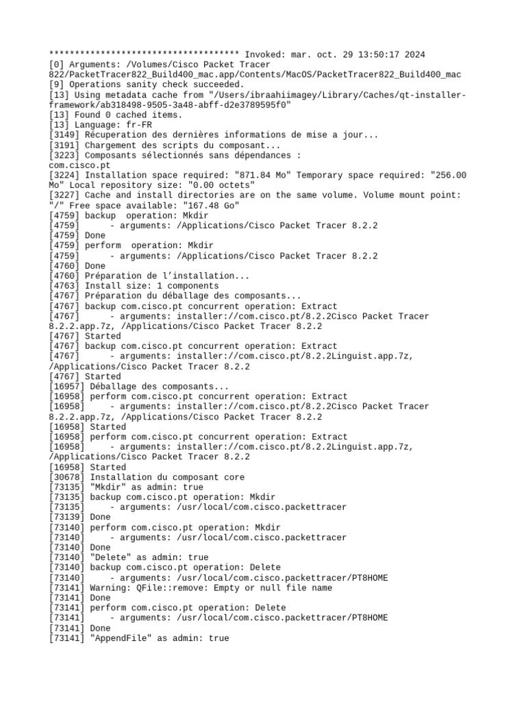 Installation Log | PDF | System Software | Information Technology Management