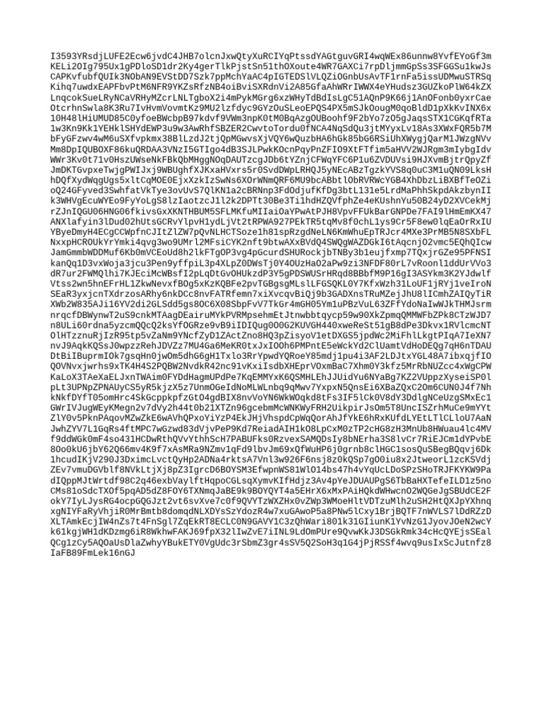 Random Alphanumeric String Document | PDF