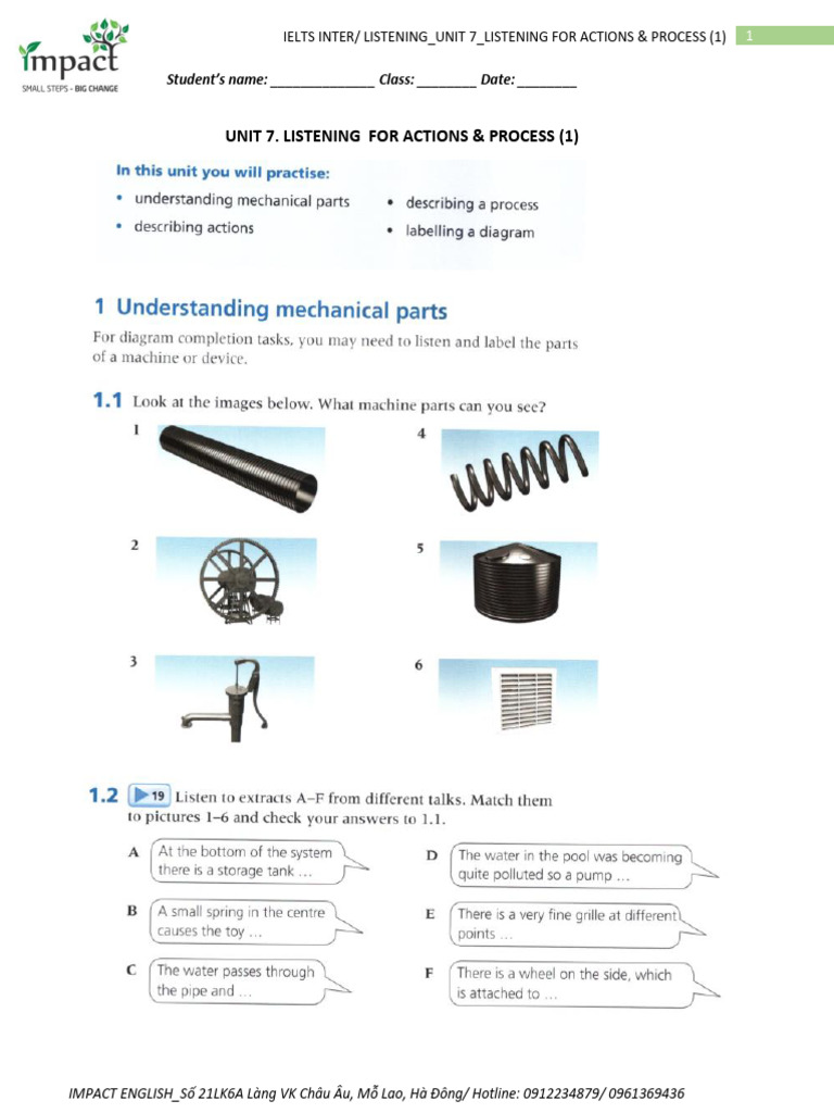 IELTS Inter_Listening Unit 7 | PDF