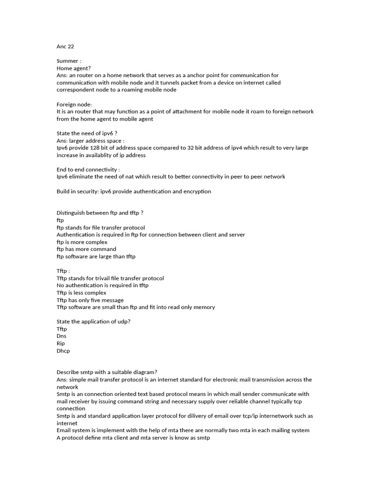 Anc 22 | PDF | File Transfer Protocol | I Pv6