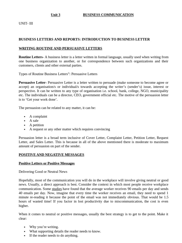 Unit 3 Business Communication | PDF | Microsoft Power Point | Communication