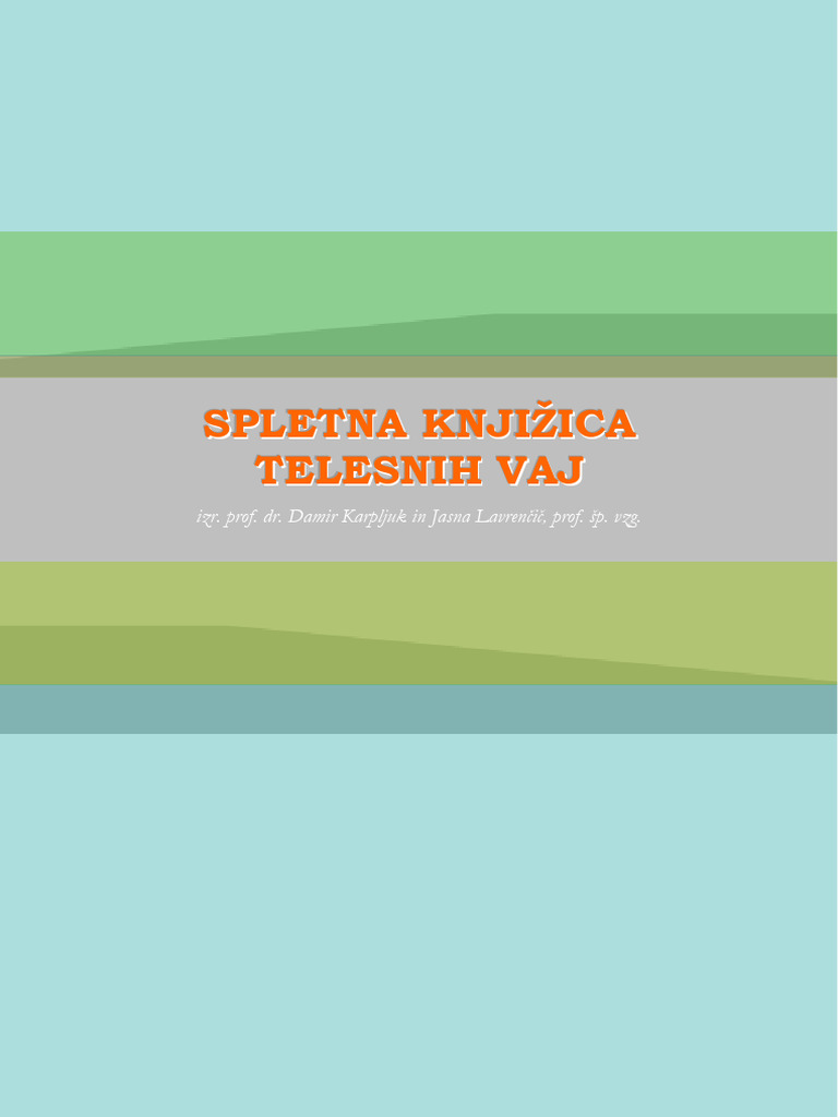 Spletna Knjizica Telesnih Vaj | PDF