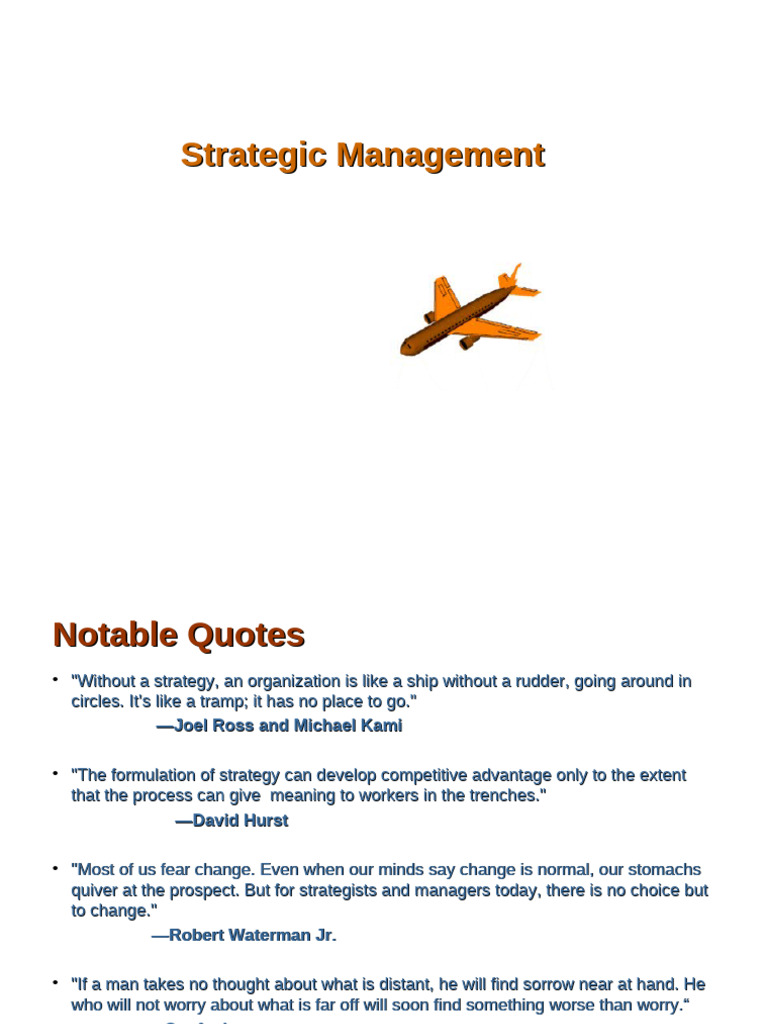 Chapter 3 Strategic Management | PDF | Strategic Management | Competitive Advantage