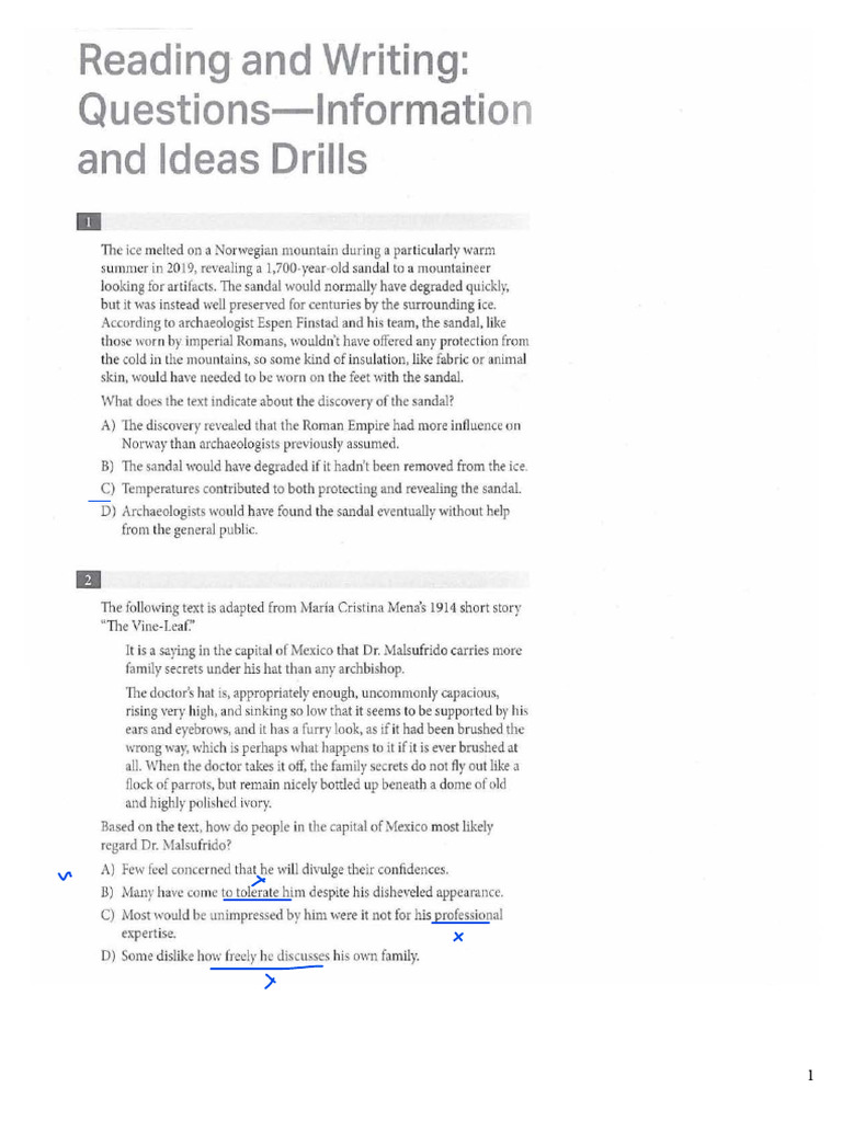 1 Craft and Structure - Overview - DSAT English - Reading and Writing ...
