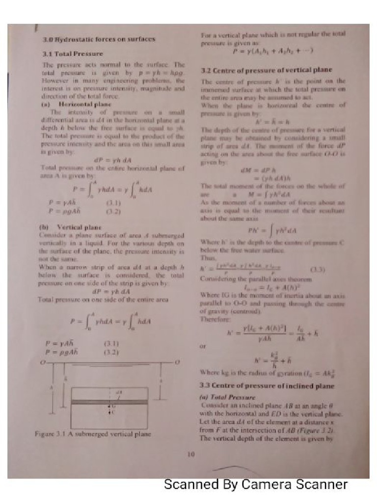 Fluid Mechanics - Lecture 2. | PDF