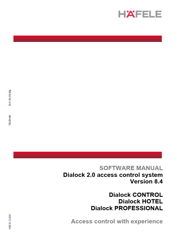 Dialock 2.0 Access Control Manual | PDF | World Wide Web | Internet & Web