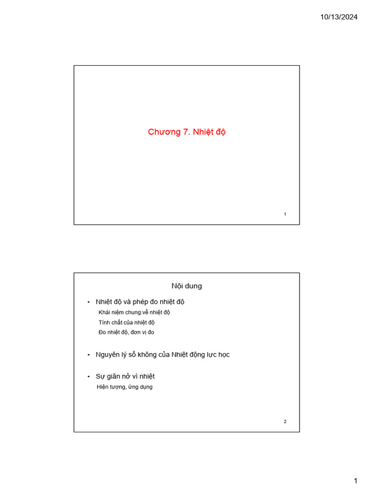 (K69 CNSH) C7. Nhiet do | PDF