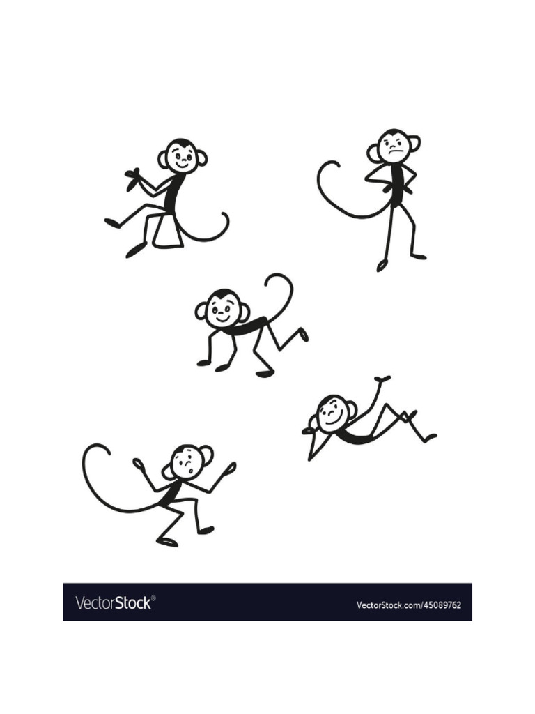 Monkeys Stick Figure | PDF