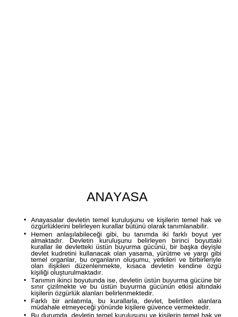 Anayasa Hukuku 12062017 | PDF