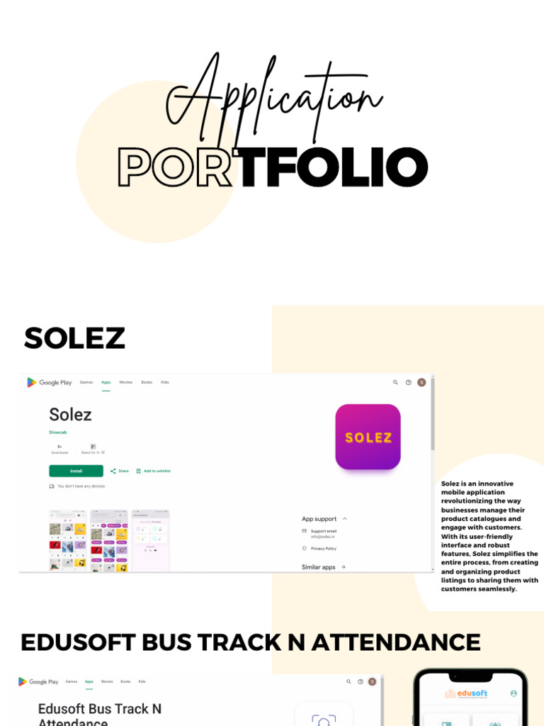 app portfolio | PDF | Mobile App | Computing