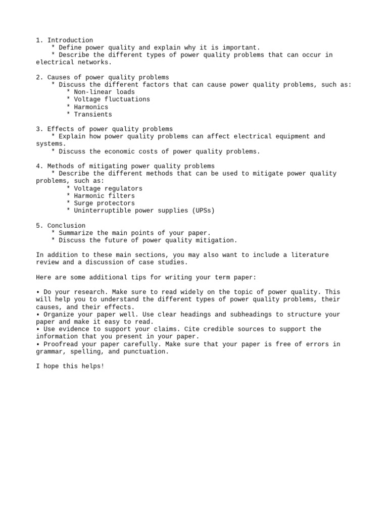 Term Paper Layout | PDF