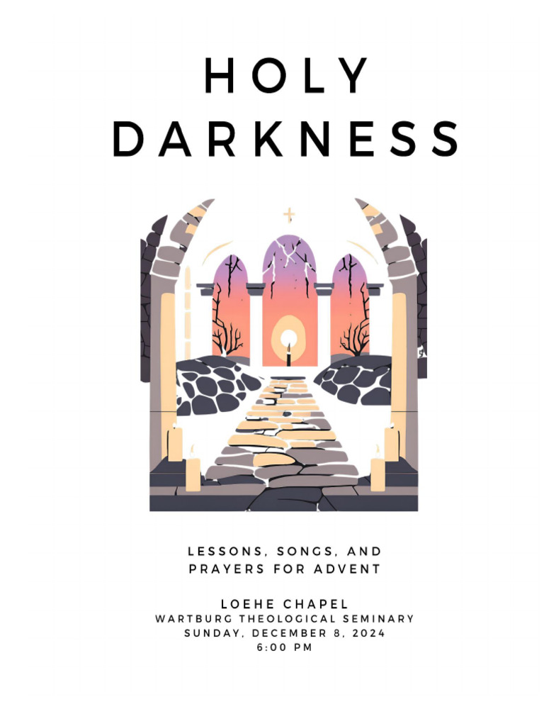 Holy Darkness Bulletin 12-8-24 | PDF | Advent | Prayer