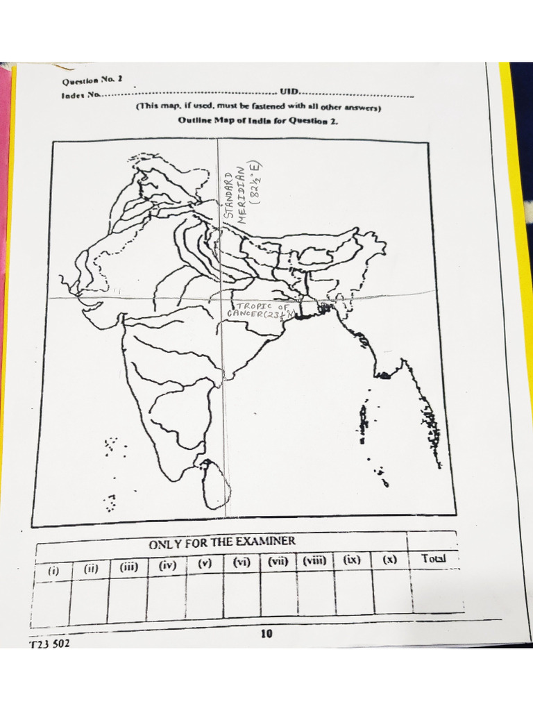 Map of India( Class X) | PDF