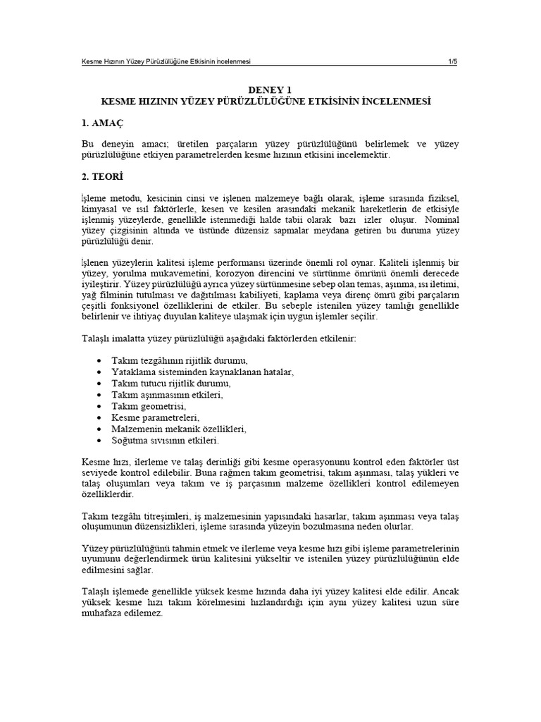 Deney Foy Leri | PDF