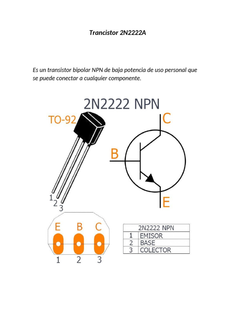 Trancistor 2N2222A | PDF