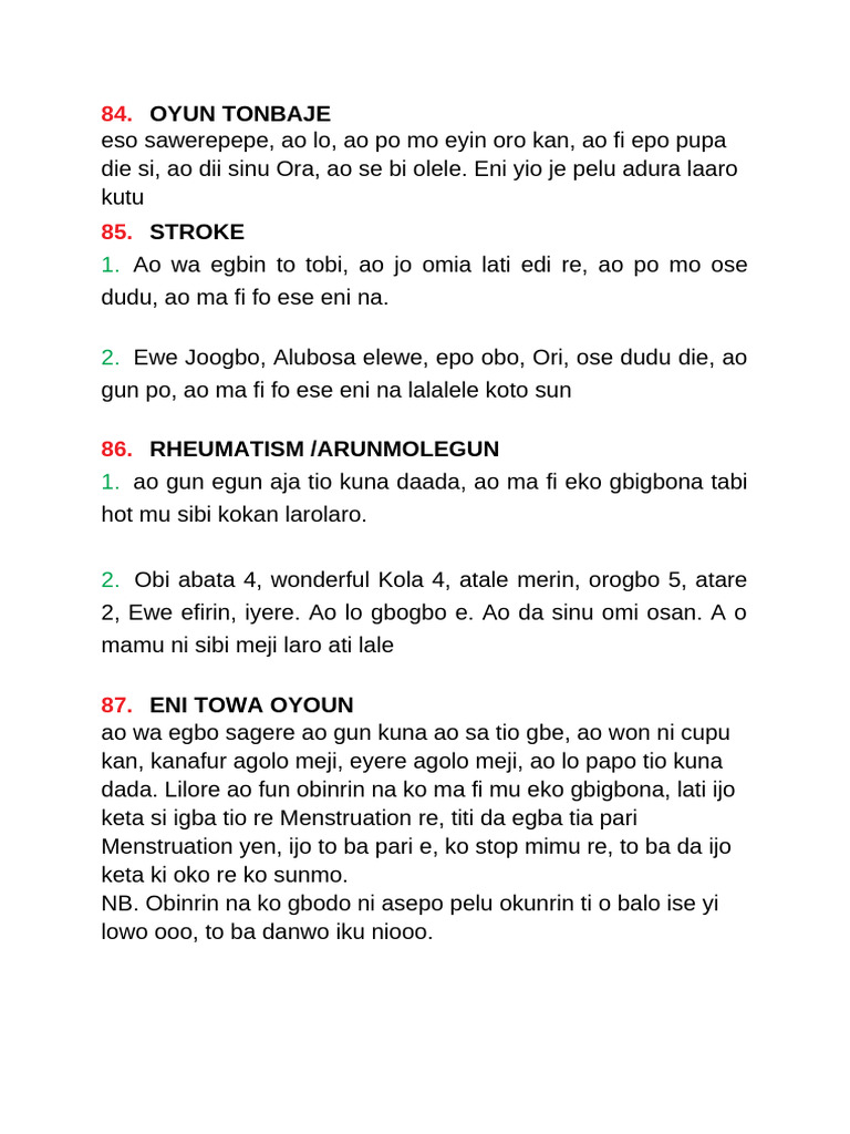 Ogun Ibile | PDF
