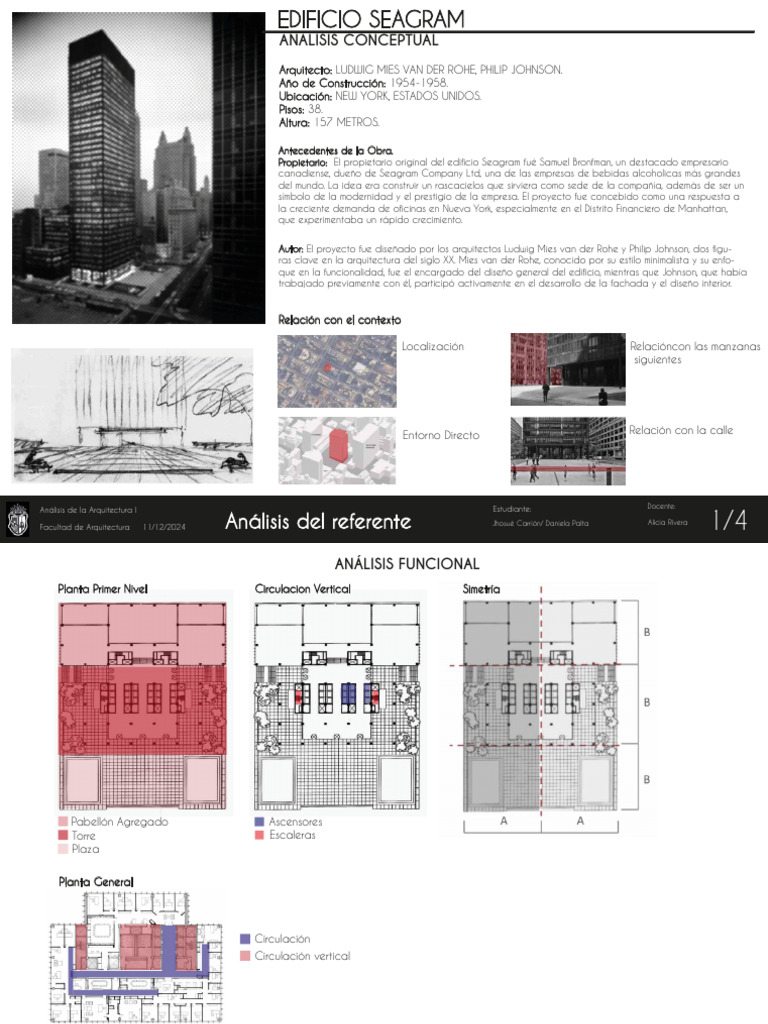 Edificio SeagramEDIFICIO SEAGRAM | PDF | Diseño arquitectonico | Arquitectura