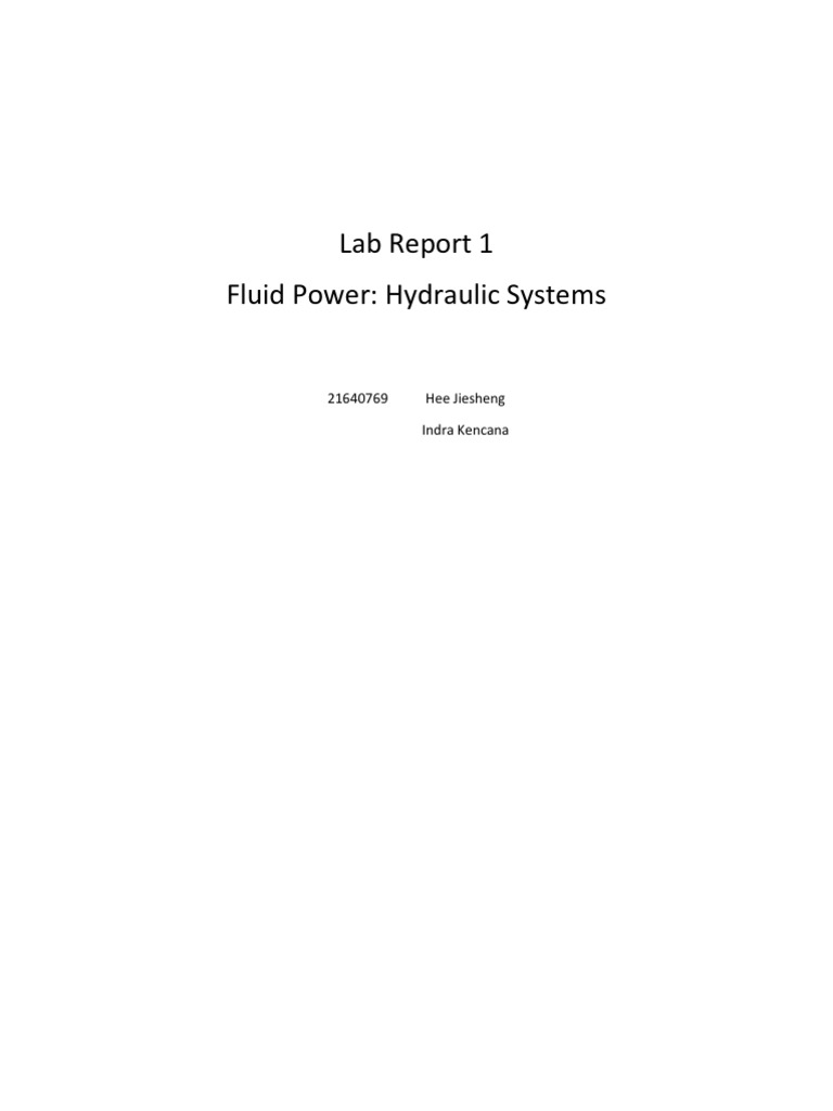 Understanding Hydraulic Systems Through Lab Experiments | PDF | Valve ...