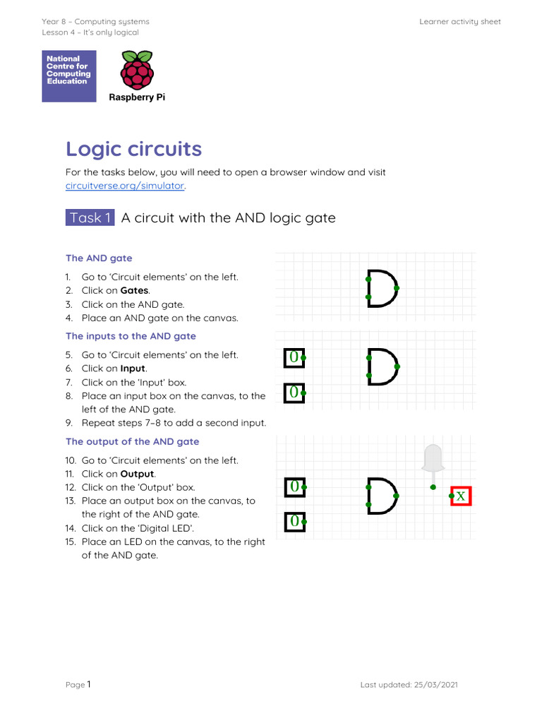 A2 Worksheet - Logic Circuits | PDF | Logic Gate | Mathematical Logic
