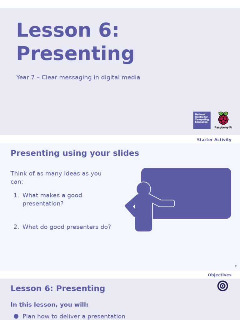 Slides - Year 7 - Clear Messaging in Digital Media - Lesson 6 | PDF ...