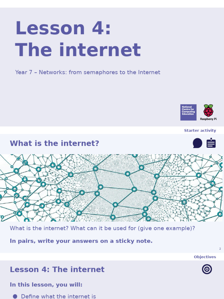 L4 Slides - Networks - From Semaphores To The Internet - Y7 | PDF | Computer Network | Internet ...