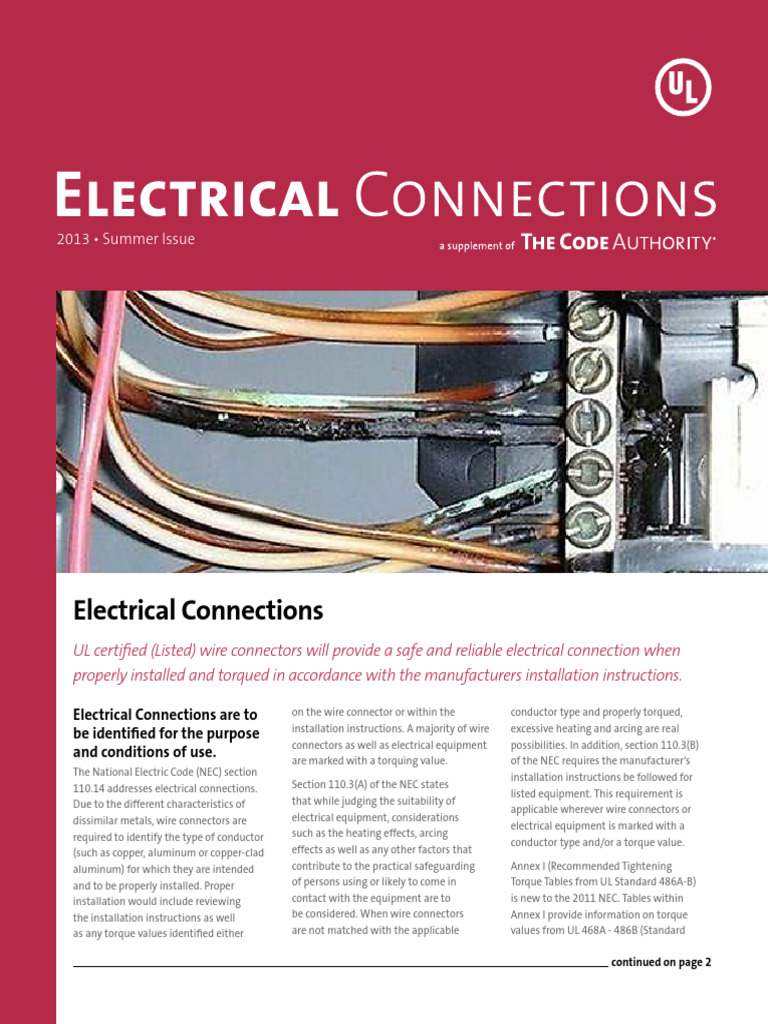 Electrical Connections Issue 2 2013 | PDF | Electrical Connector ...