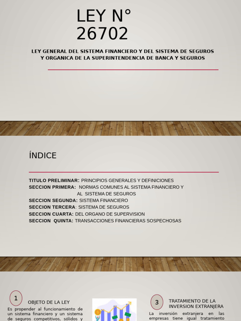 Ley N 26702 | PDF | Bancos | Seguro