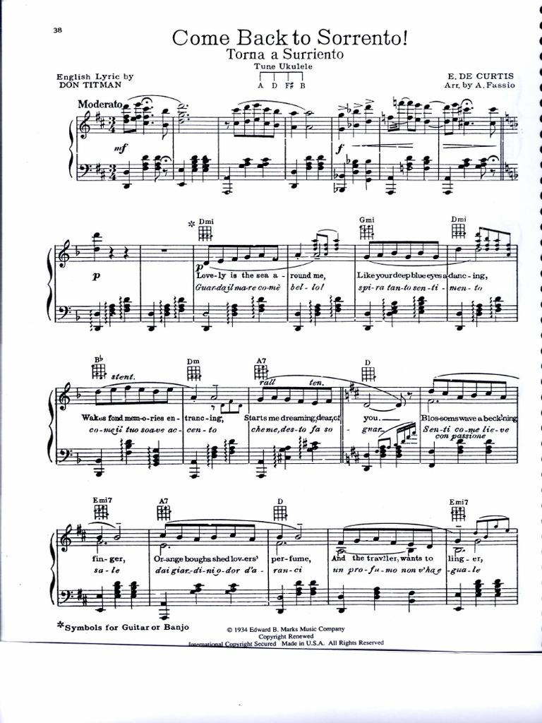 Torna a Surriento | PDF