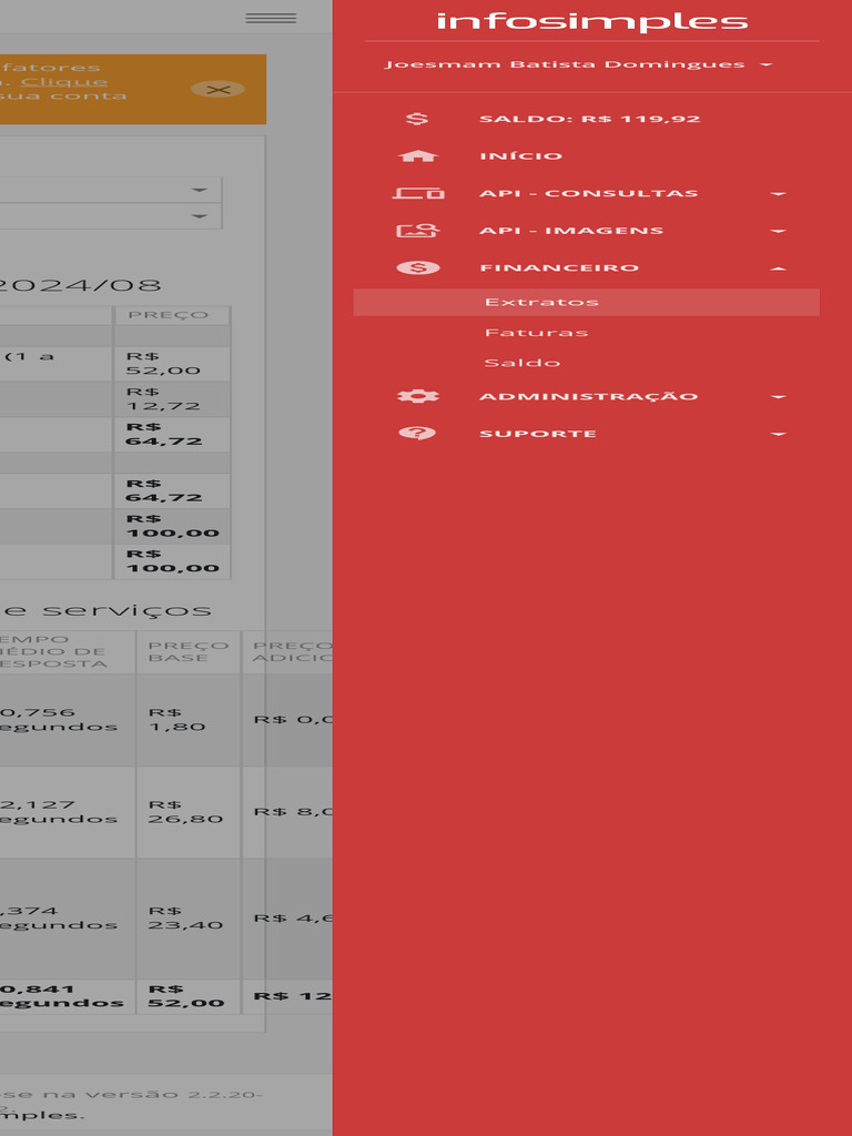 Extrato - API Infosimples | PDF