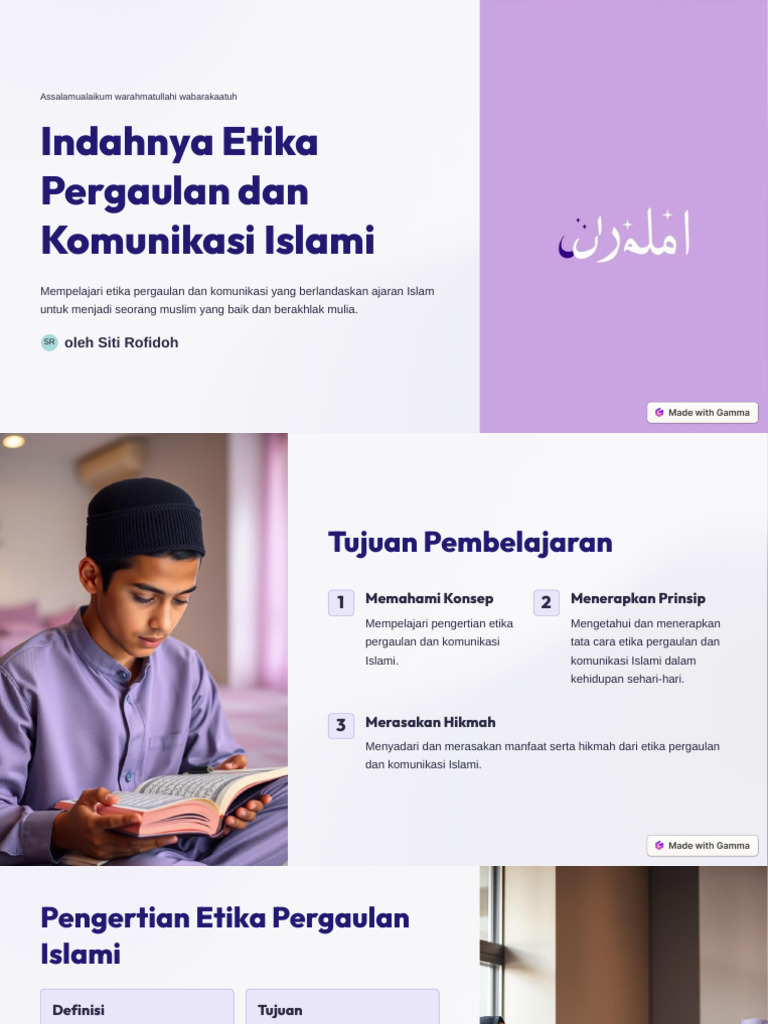 Etika Pergaulan Islami | PDF
