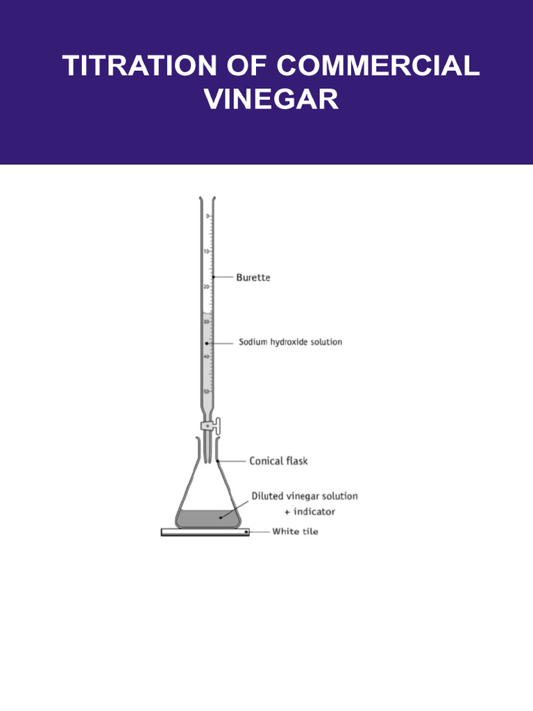 VINEGAR TITRATION REPORT | PDF | Titration | Chemistry