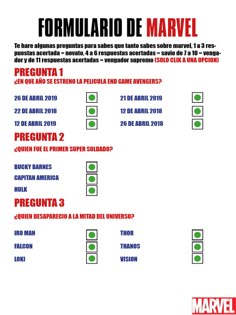 Practica 10 | PDF | Comics Marvel | Marvel Entertainment