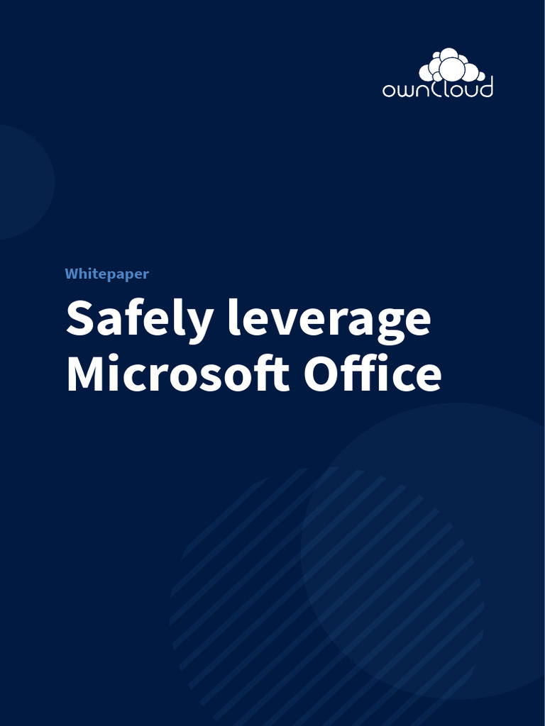 Safely Leverage Microsoft Office | PDF | Microsoft Office | Cloud Computing