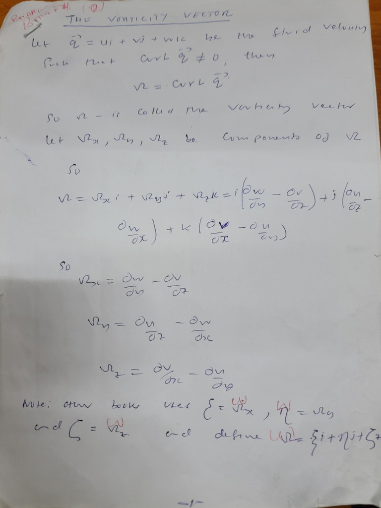 The Vorticity Vector | PDF
