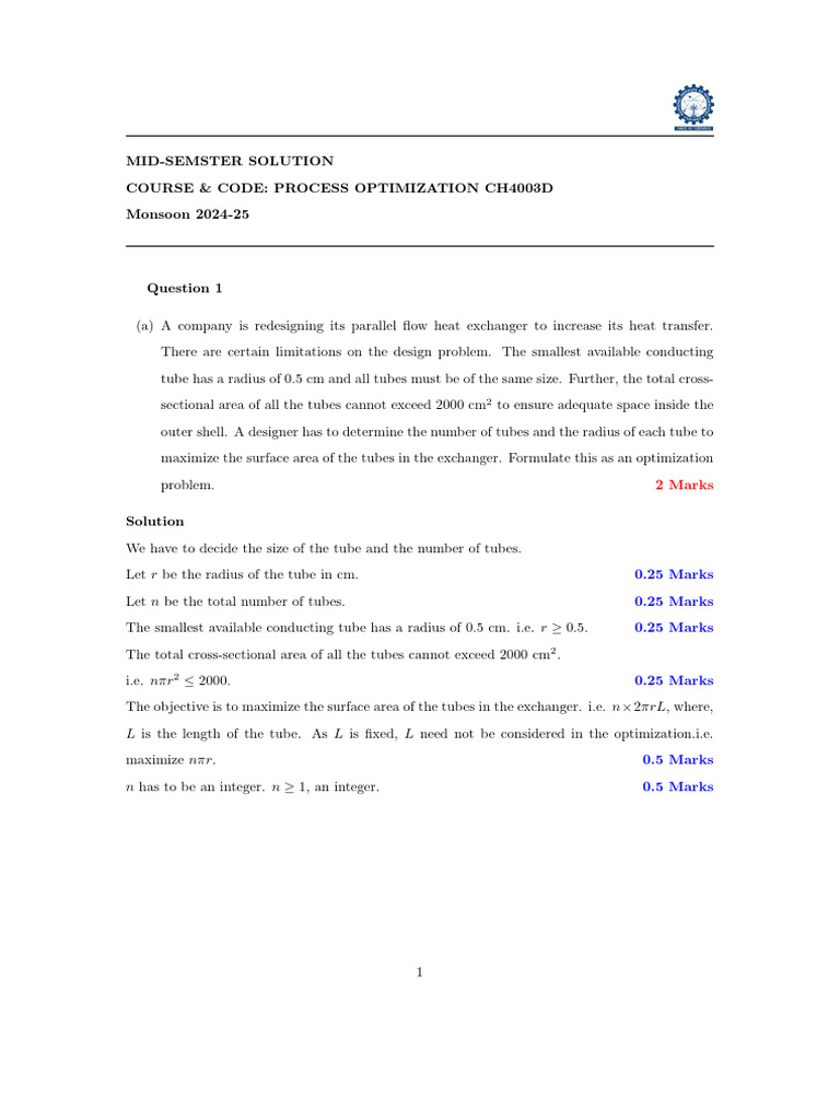 PO MidSem Solution Part2-1 | PDF | Mathematical Analysis | Mathematics