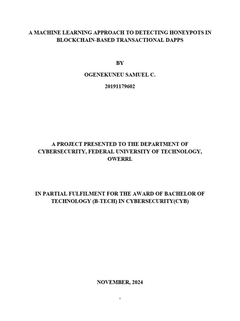 Ogenekuneu Samuel C. CYB PROJECT | PDF | Machine Learning | Artificial ...