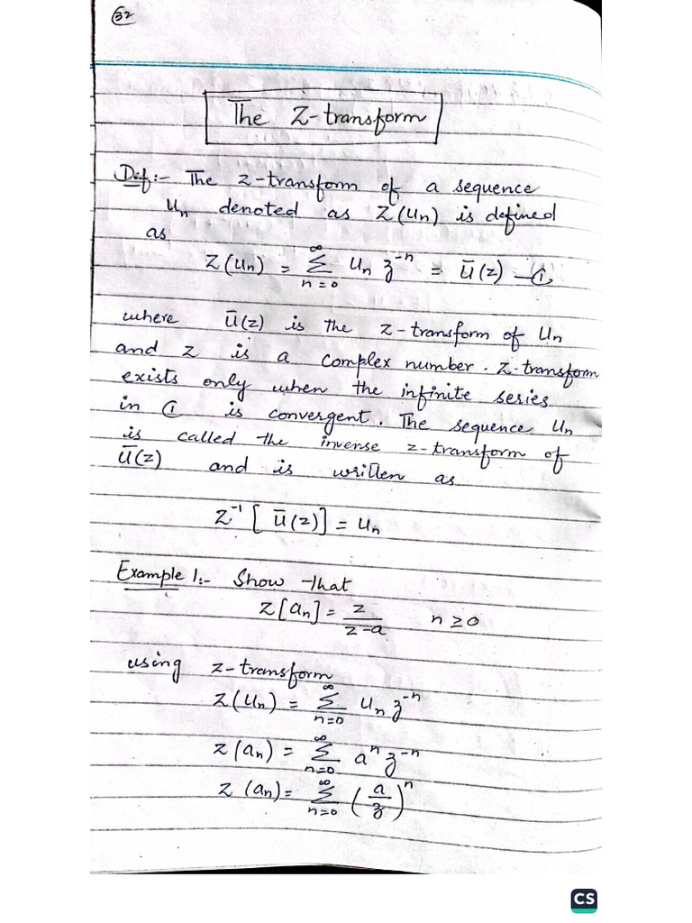 Z-transform | PDF