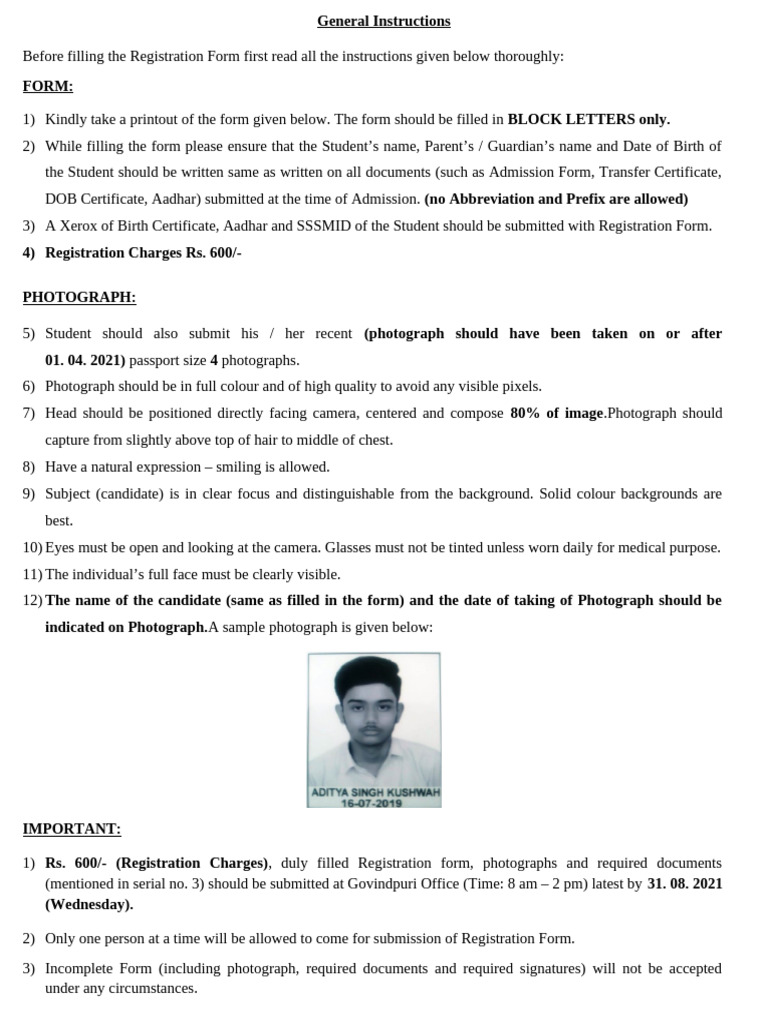 CBSE Class IX Registration Guide | PDF