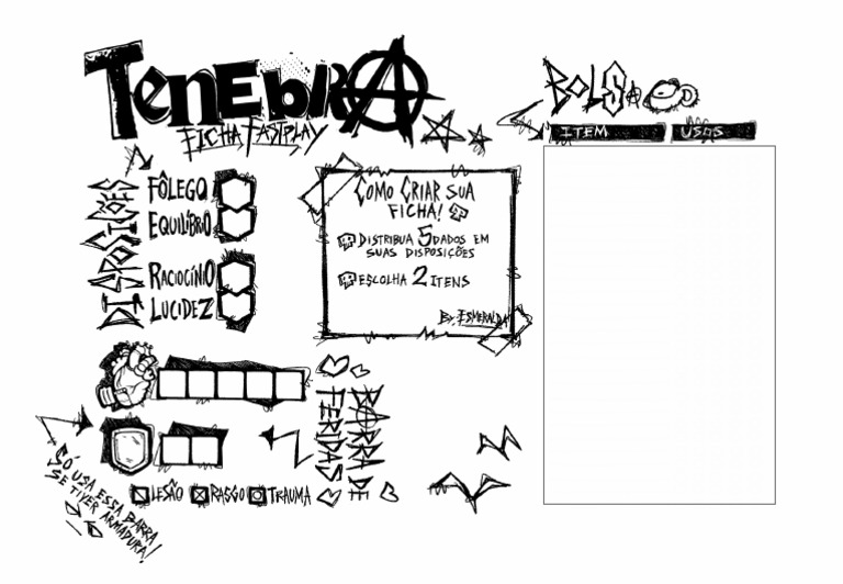 Ficha Editavel Tenebra | PDF